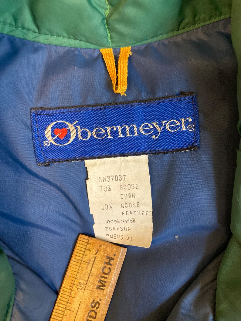 Vintage Obermeyer Down Winter Vest - Etsy