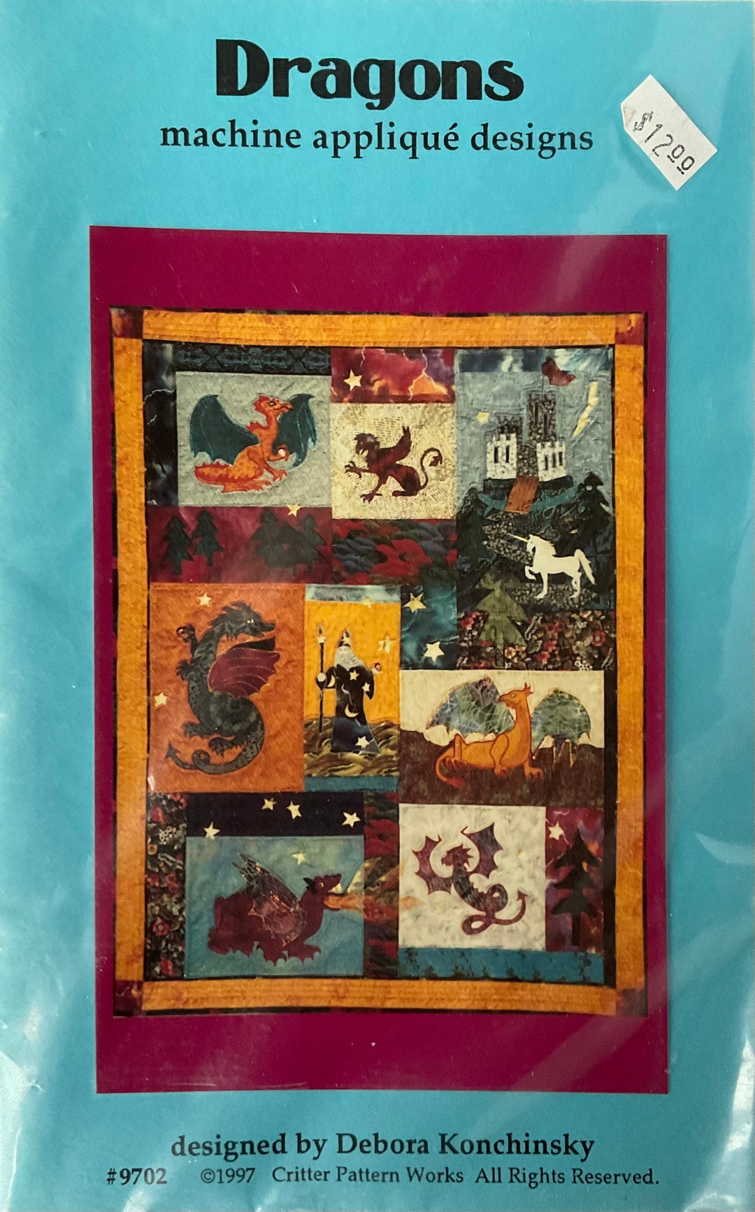 DRAGONS: Machine Appliquéd Designs. C1997 by Debora Konchinsky for ...