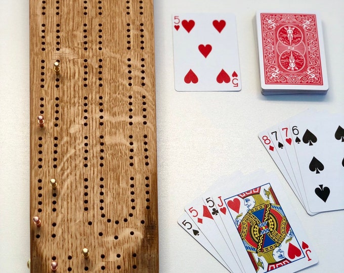 Wine Barrel Stave Cribbage Board - Etsy