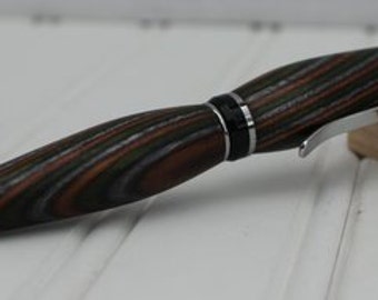 Handcrafted Turned Green Mountain Camo Spectraply Wooden Euro - Etsy