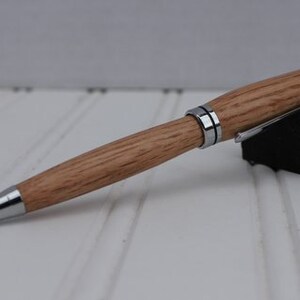 Handcrafted Turned Oak Wooden Euro Style Pen - Etsy