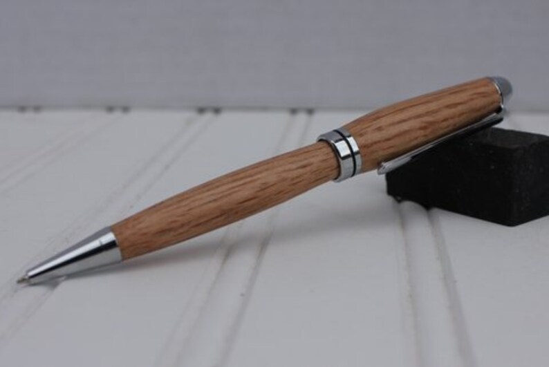 Handcrafted Turned Oak Wooden Euro Style Pen - Etsy