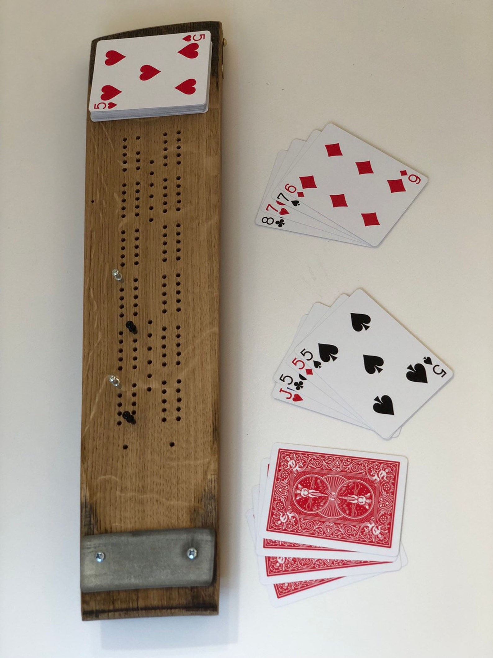 Wine Barrel Stave Cribbage Board - Etsy
