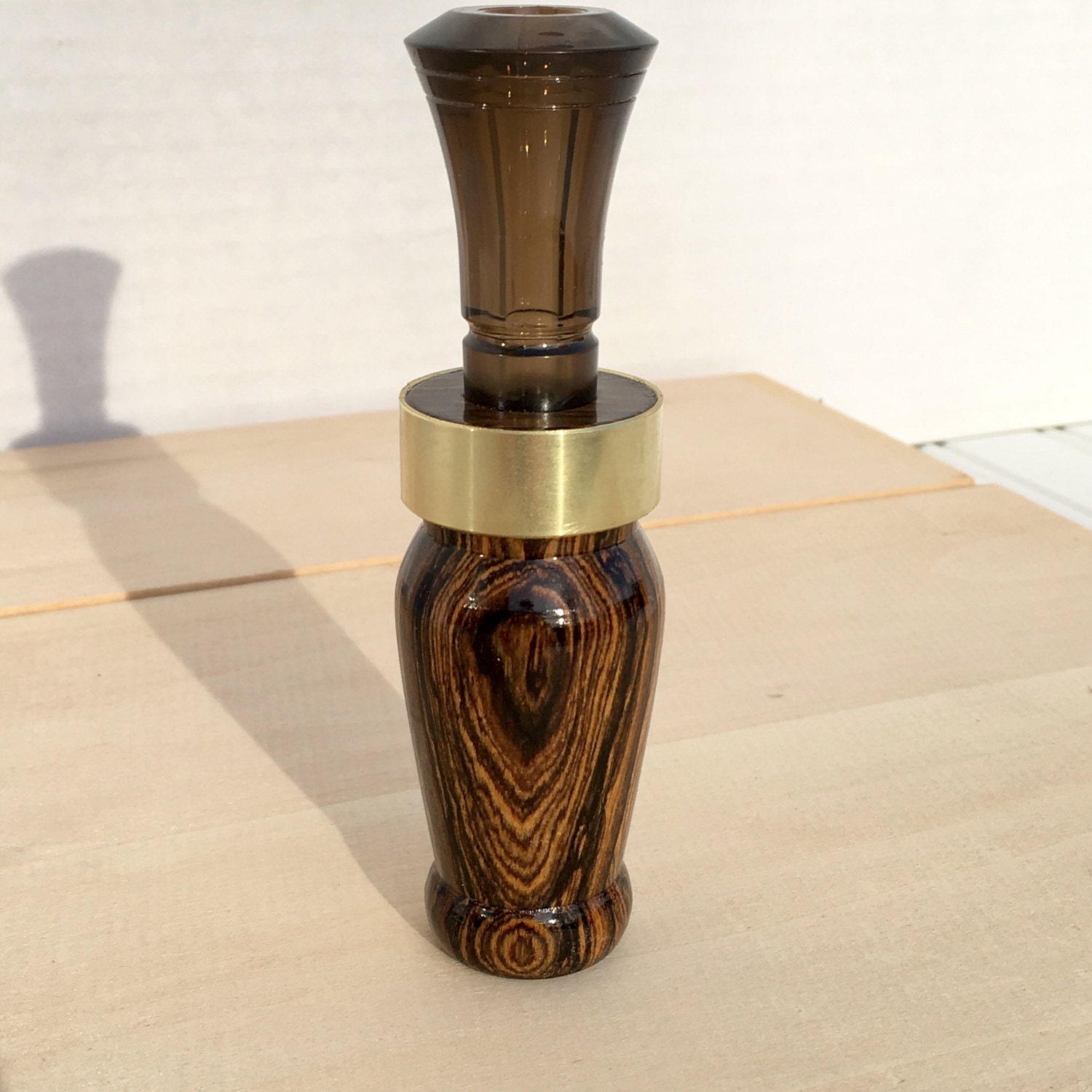Handcrafted Bocote Duck Call With Echo Reed Insert - Etsy