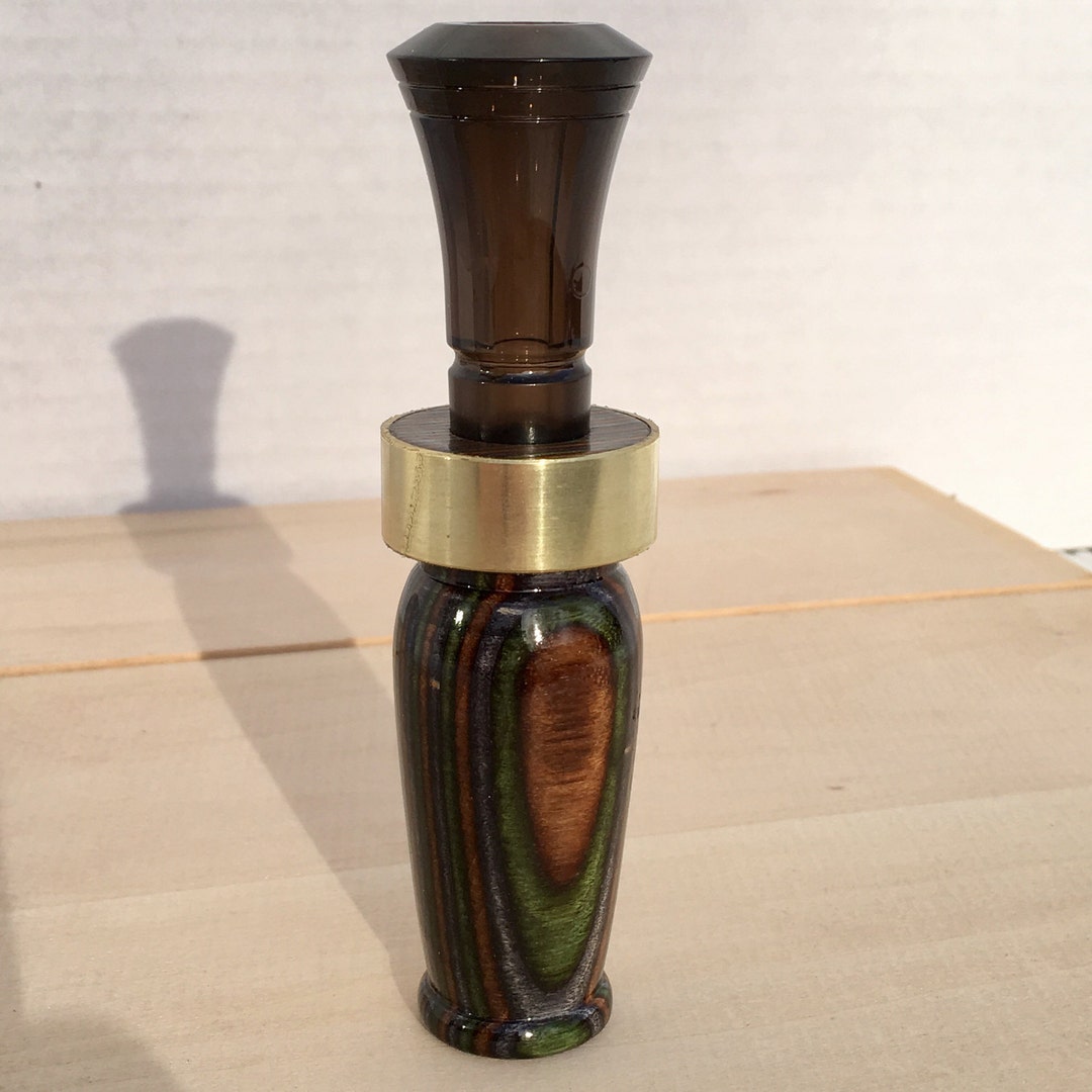 Handcrafted Green Mountain Camo Spectraply Duck Call With Echo Reed ...