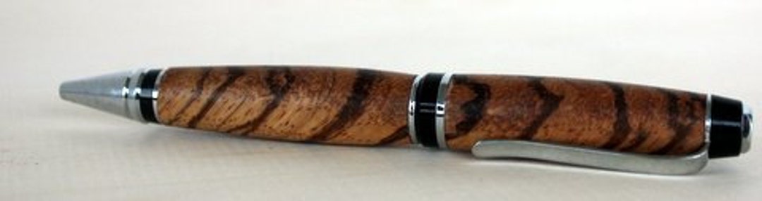 Handcrafted Turned Zebrawood Wooden Cigar Style Pen - Etsy