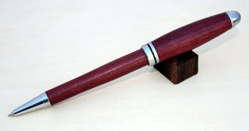 Handcrafted Turned Purpleheart Wooden Euro Style Pen - Etsy