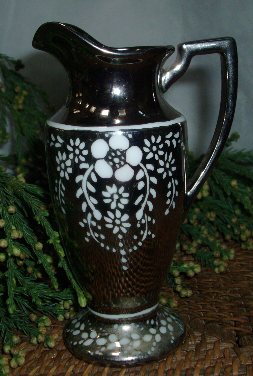 Beautiful Antique Silver Lustreware Cream Pitcher - Etsy