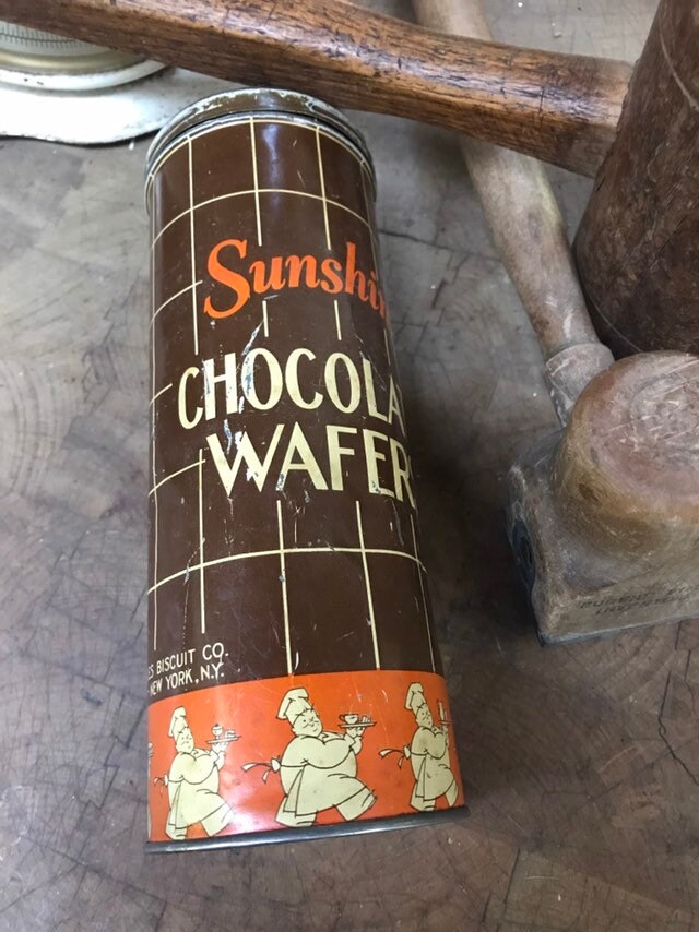 Vintage Cookie Chocolate Wafer Tin - Etsy