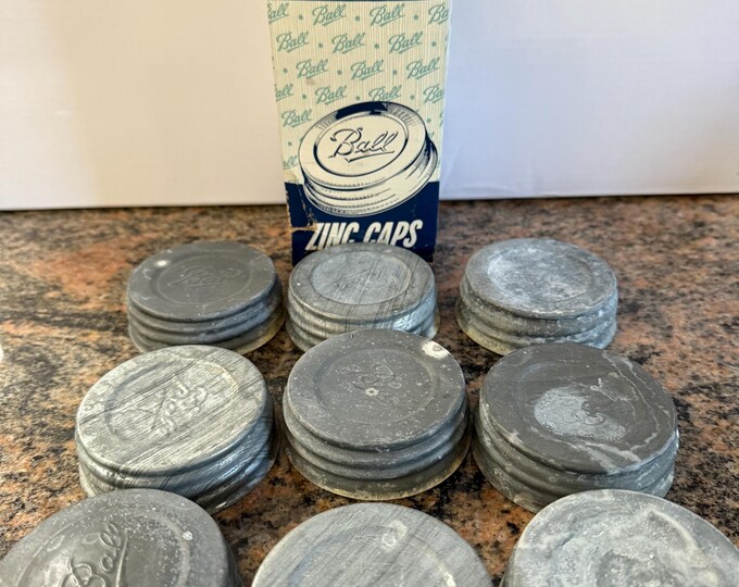 Box of Vintage Zinc Mason Jar Lids - Etsy