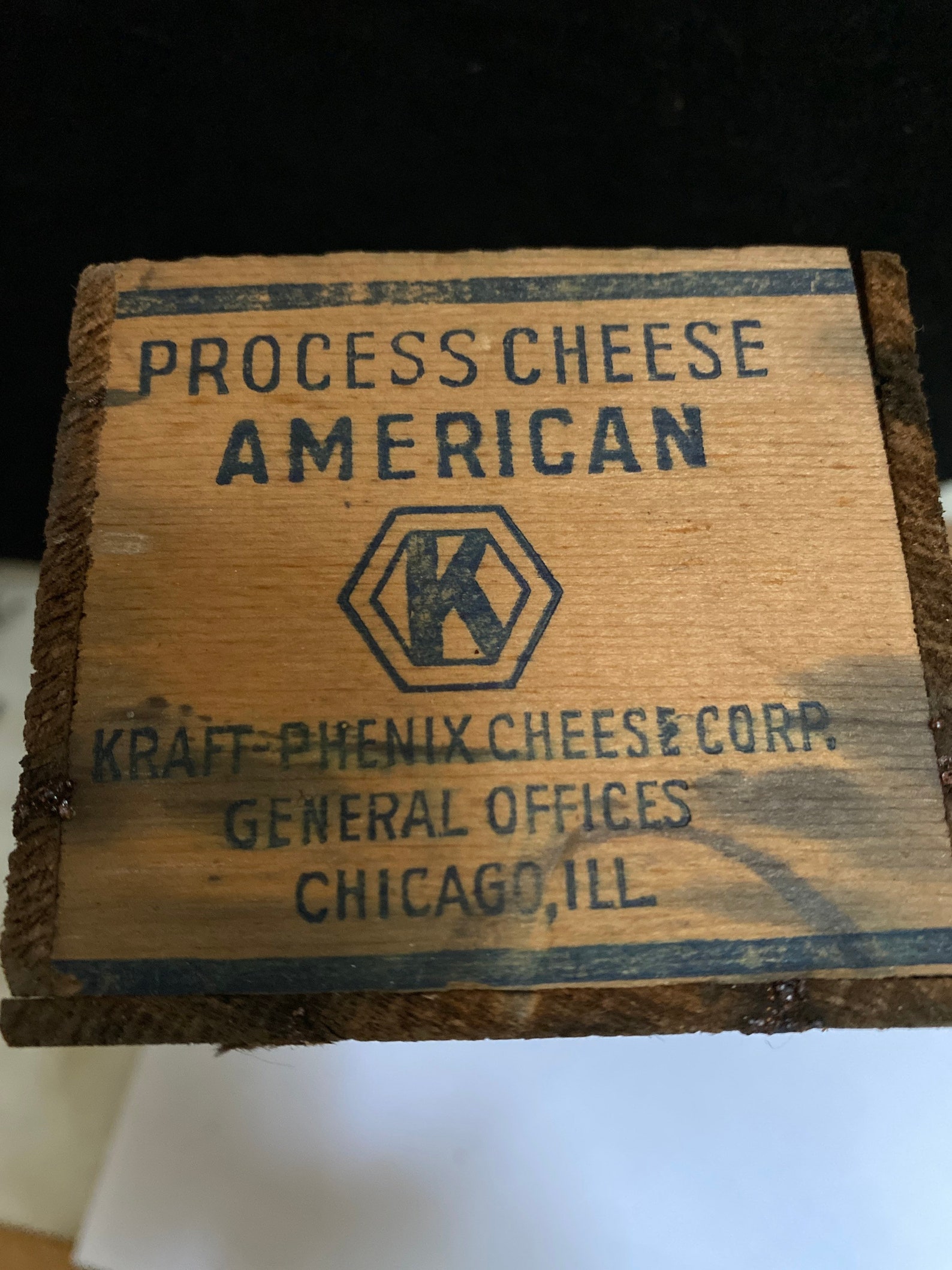Vintage Kraft Cheese Box Hinged - Etsy
