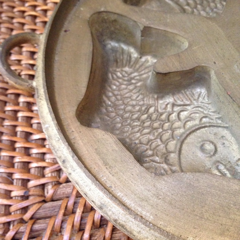 Old Cast Brass Fish Mold - Etsy