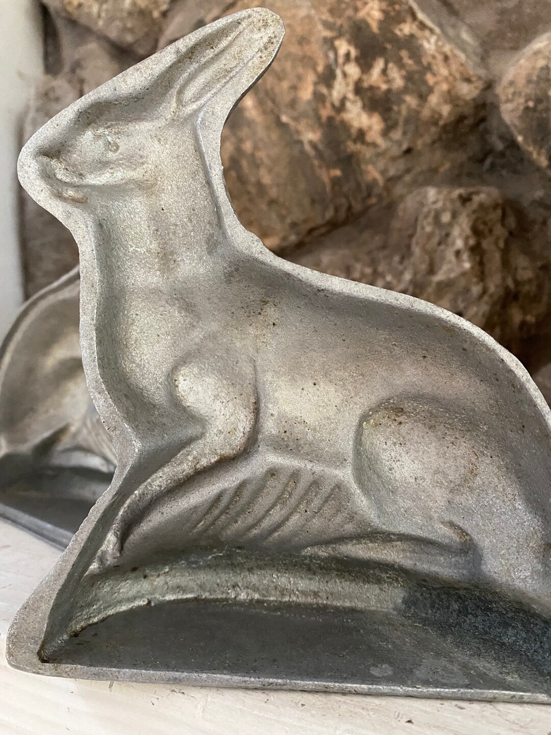 Vintage Cast Metal Rabbit Food Mold - Etsy