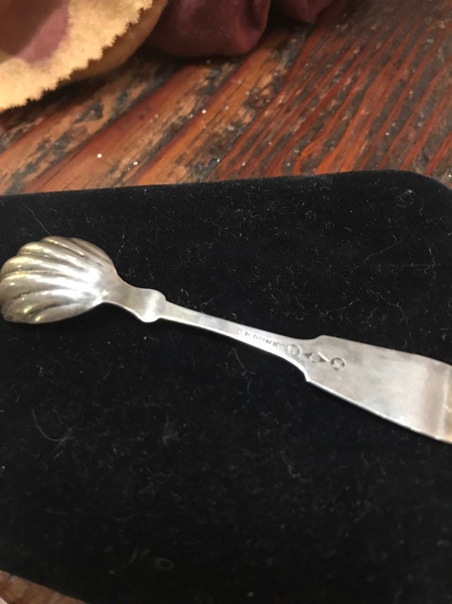 Antique Coin Silver Master Salt Spoon | Etsy