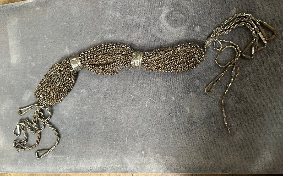 Antique English Miser Beaded Bag - Etsy