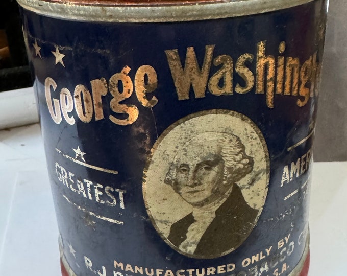 George Washington Cut Plug Antique Tin - Etsy
