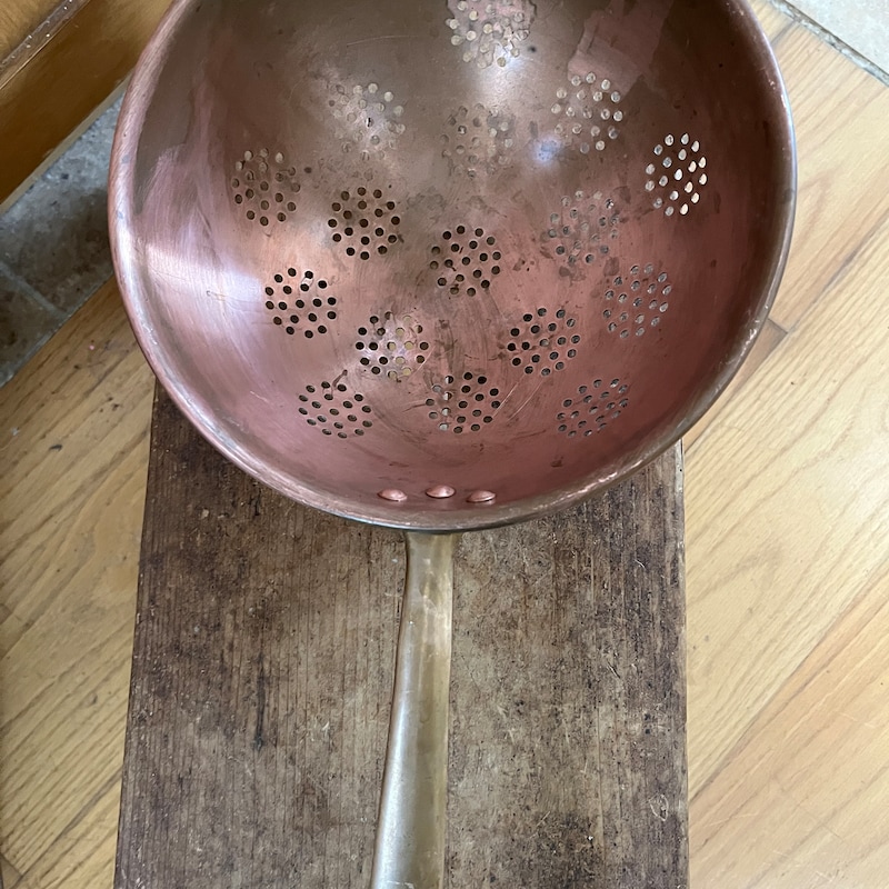 Copper Colander - Etsy