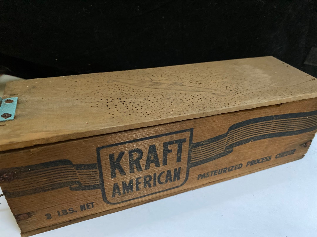 Vintage Kraft Cheese Box Hinged - Etsy