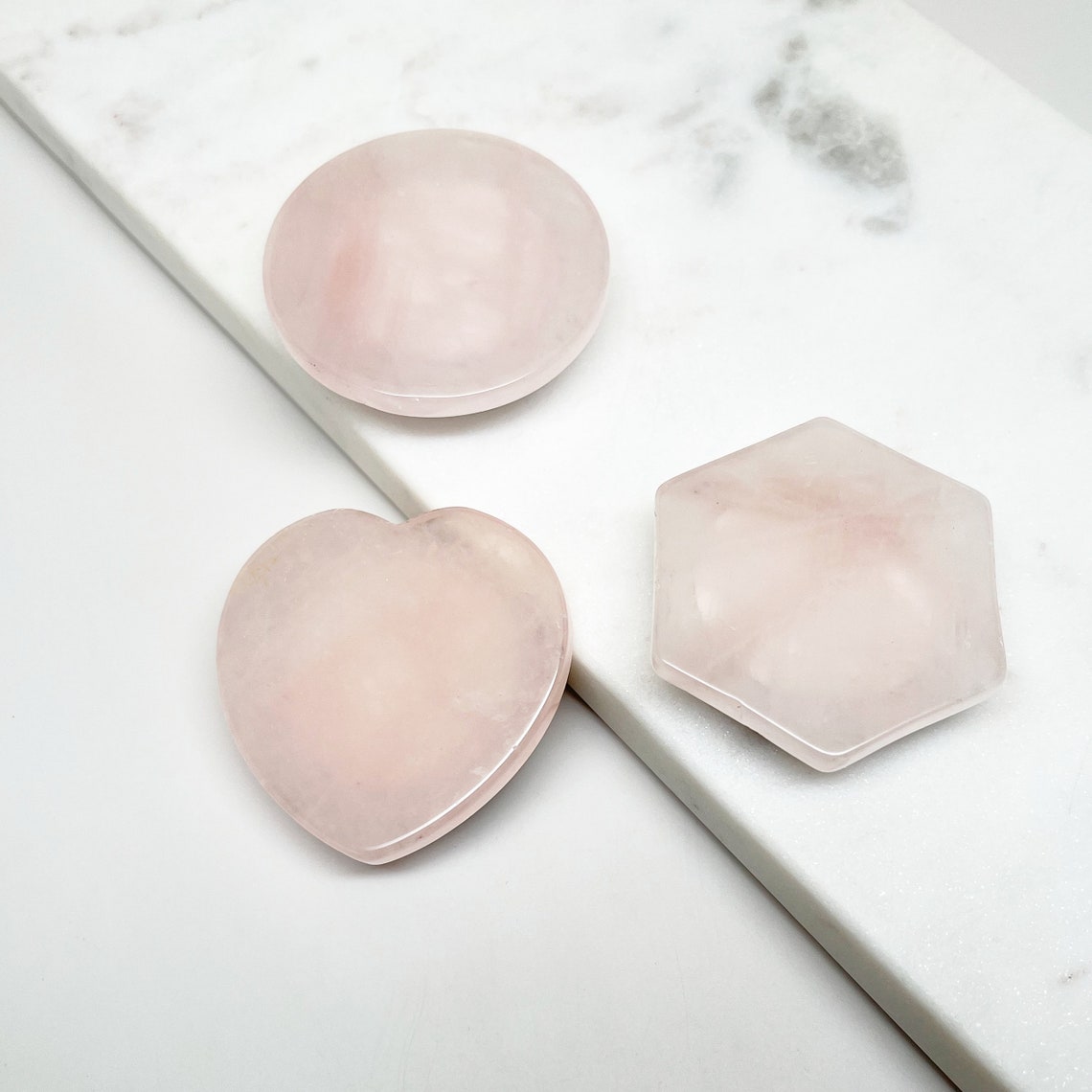 Phone Grip, Amethyst Rose Quartz Phone Holder, iPhone Holder, Natural ...