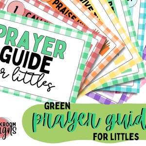 Kid's Devotional Prayer Cards, Prayer Guide for Littles, Learn to Pray ...