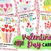 FLOWERS Valentines Day Cards , Valentine Cards, Flowers - Etsy