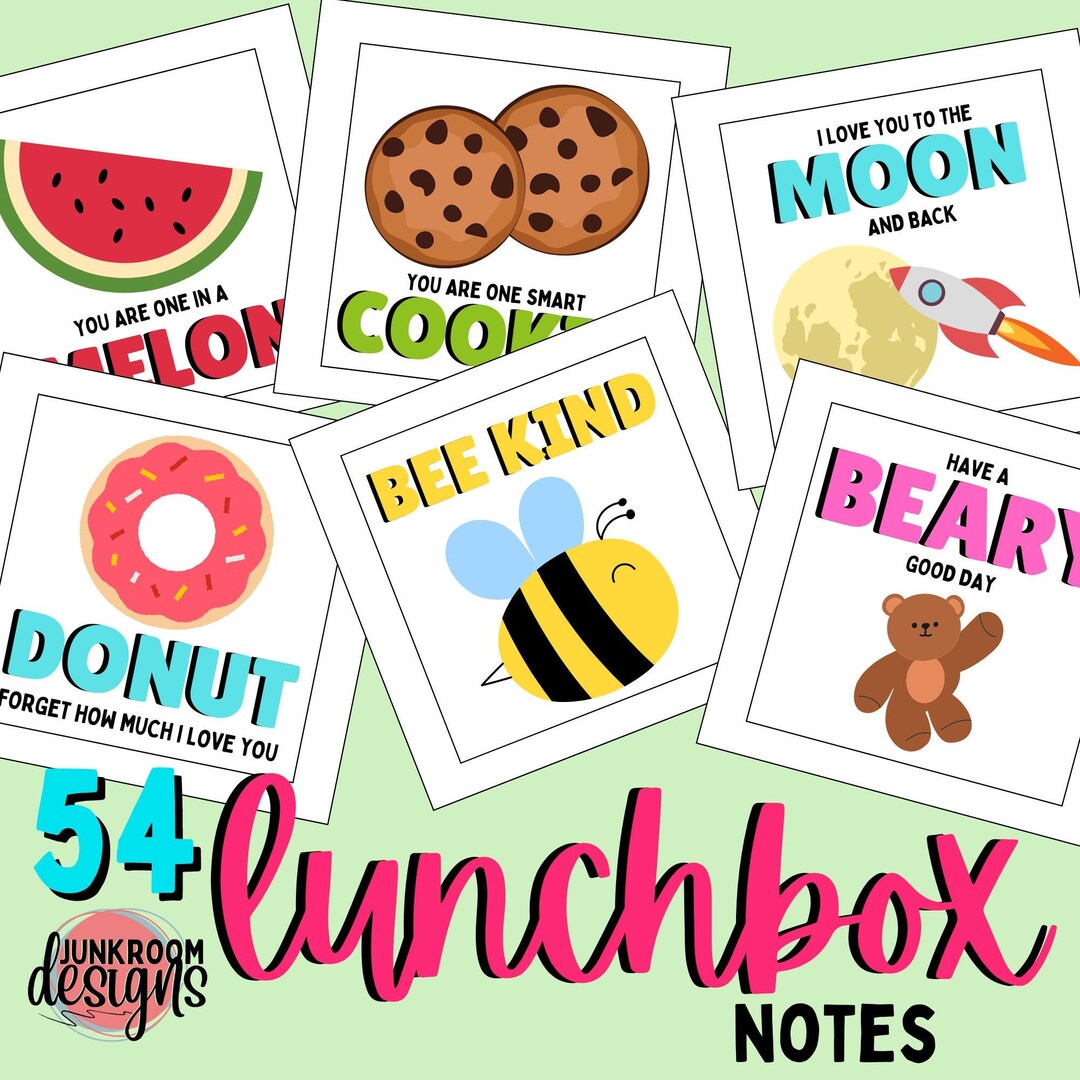 Lunchbox Notes, Notes for Kids, Positive Messages for School - Etsy