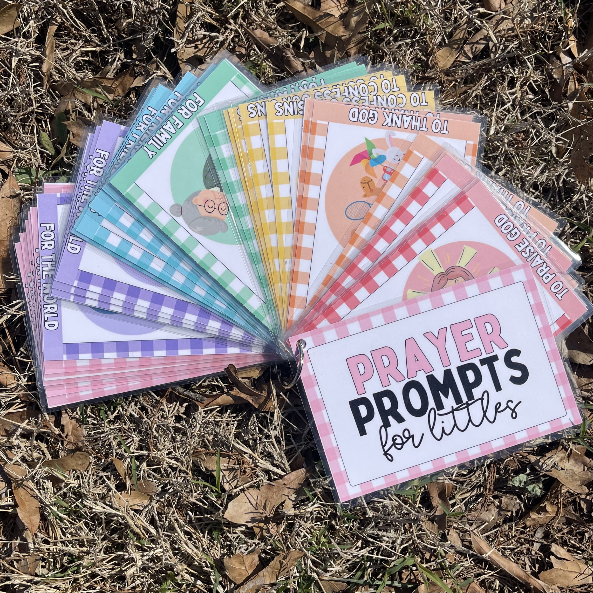 Daily Devotional Cards, Prayer Prompts for Littles, Prayer Help, Yellow ...