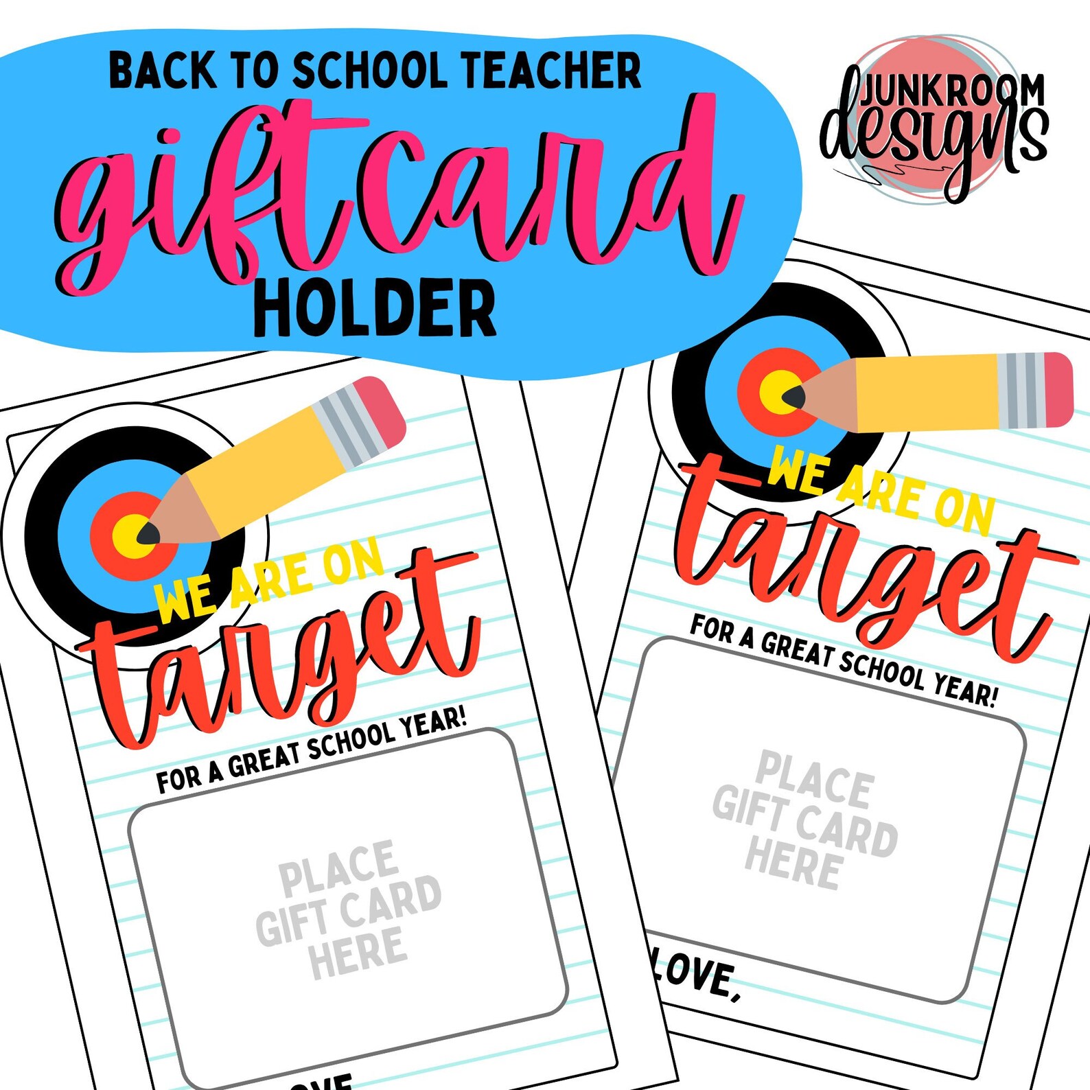 First Day of School, Gift Card Holder, Teacher Gift, Target Card ...