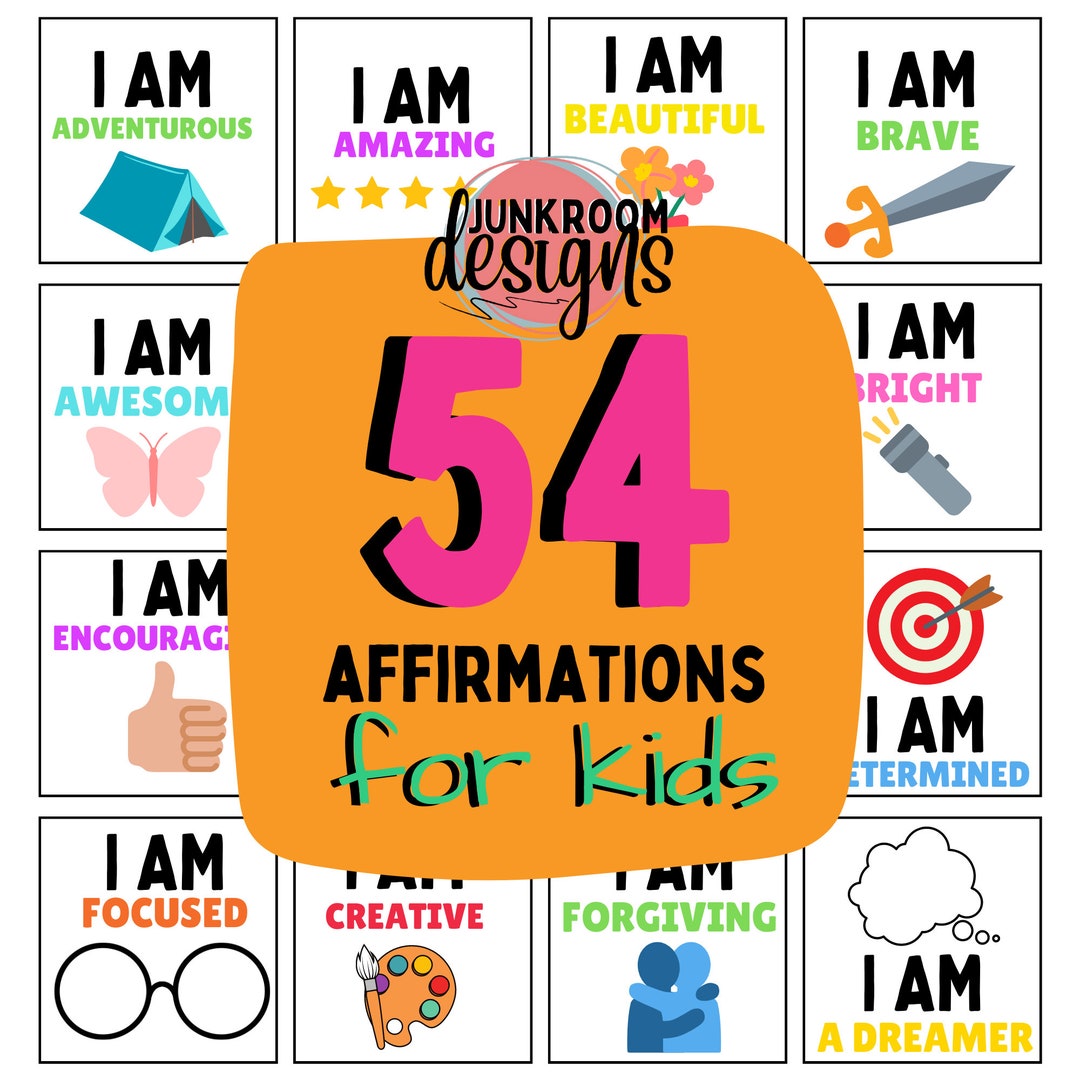 Affirmations for Kids, Daily Affirmations, Affirmation Lunchbox Notes ...