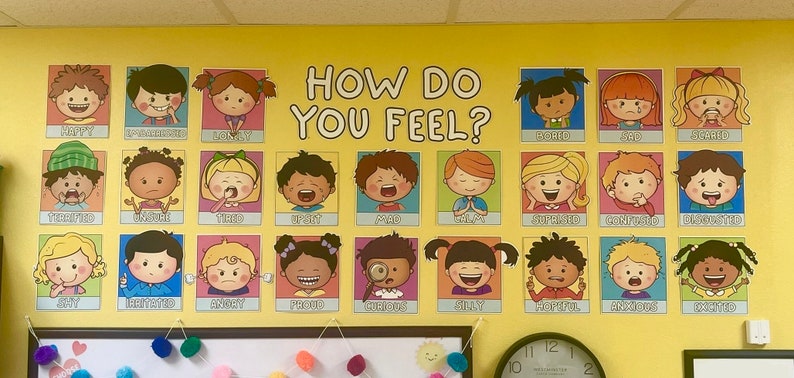 Feelings for Kids, Classroom Feelings Wall - Etsy