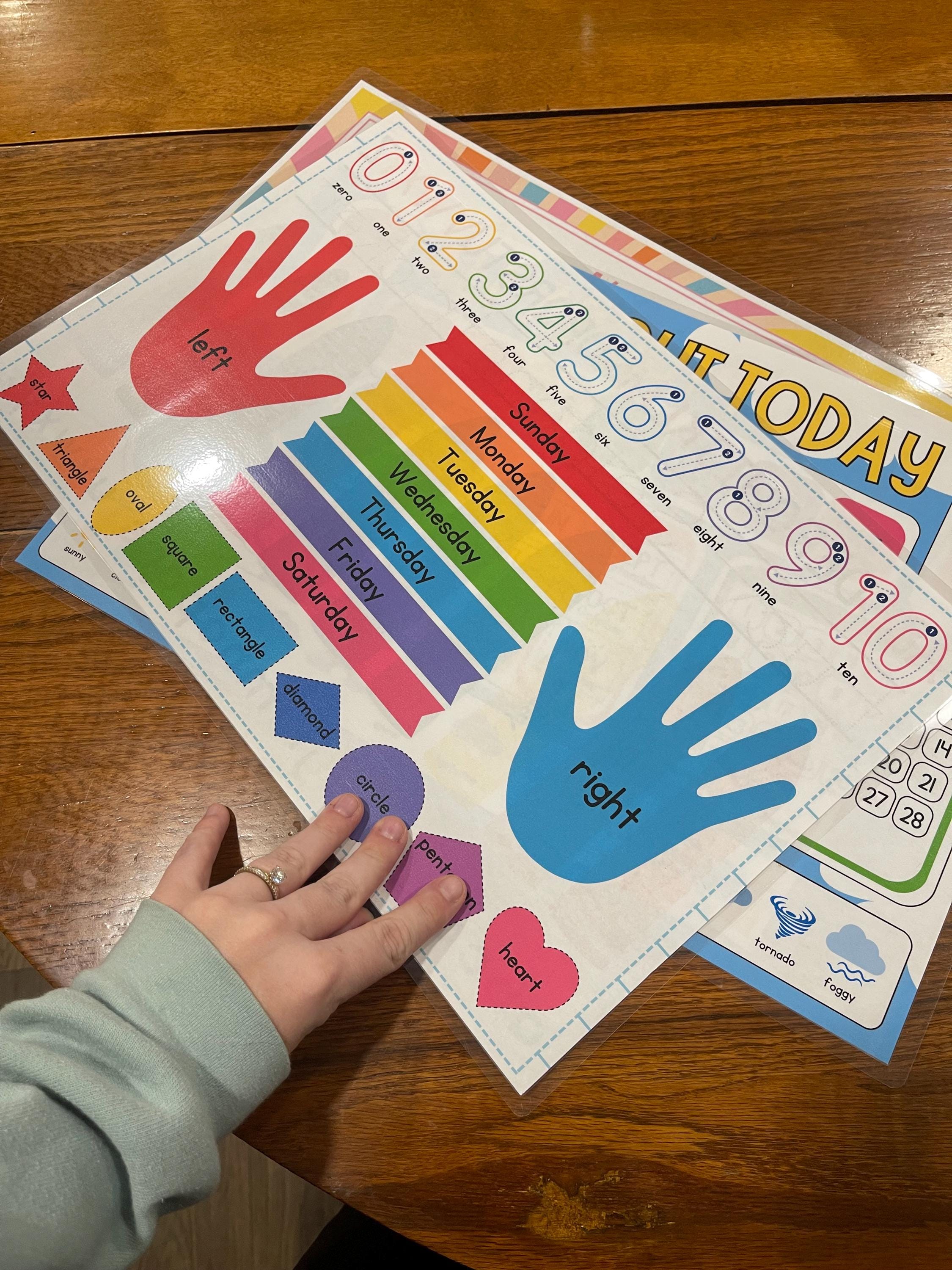 DIGITAL Learning Placemat, Preschool Placemat 11x17" VERSION - Etsy