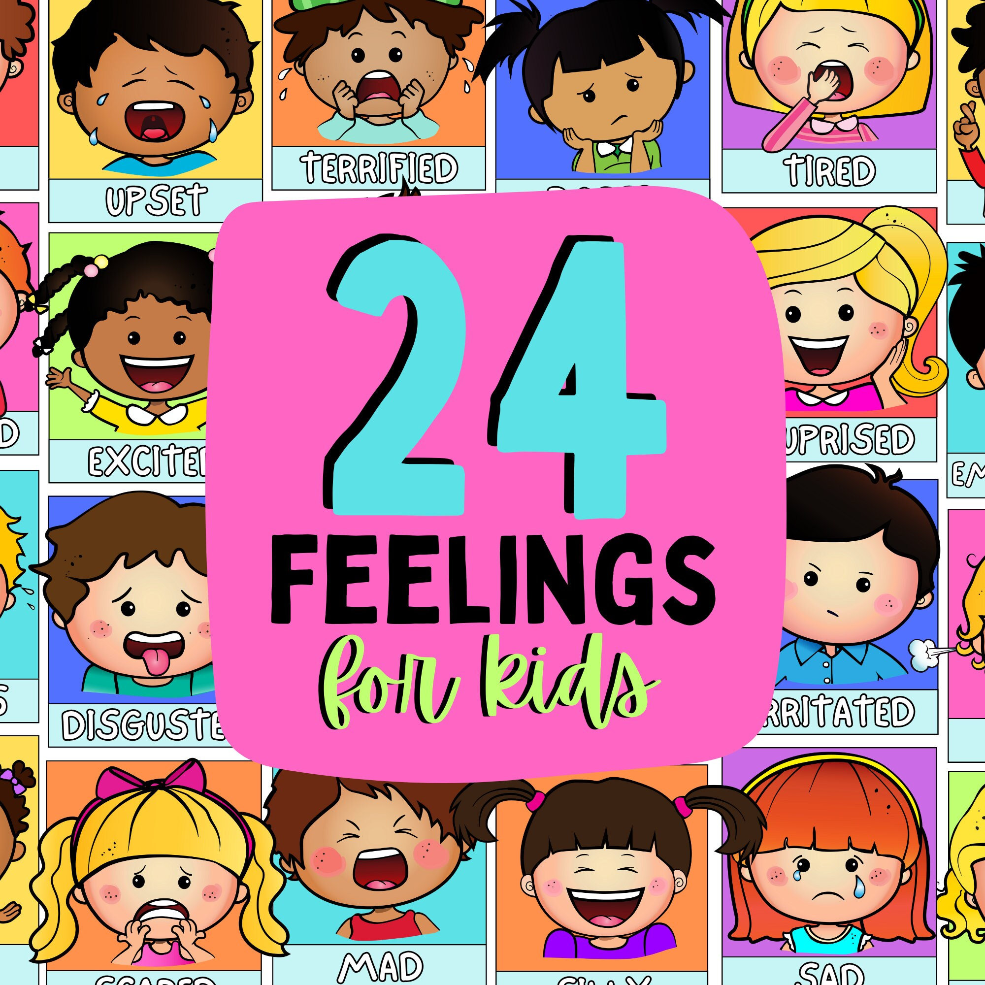 Feelings for Kids, Classroom Feelings Wall - Etsy