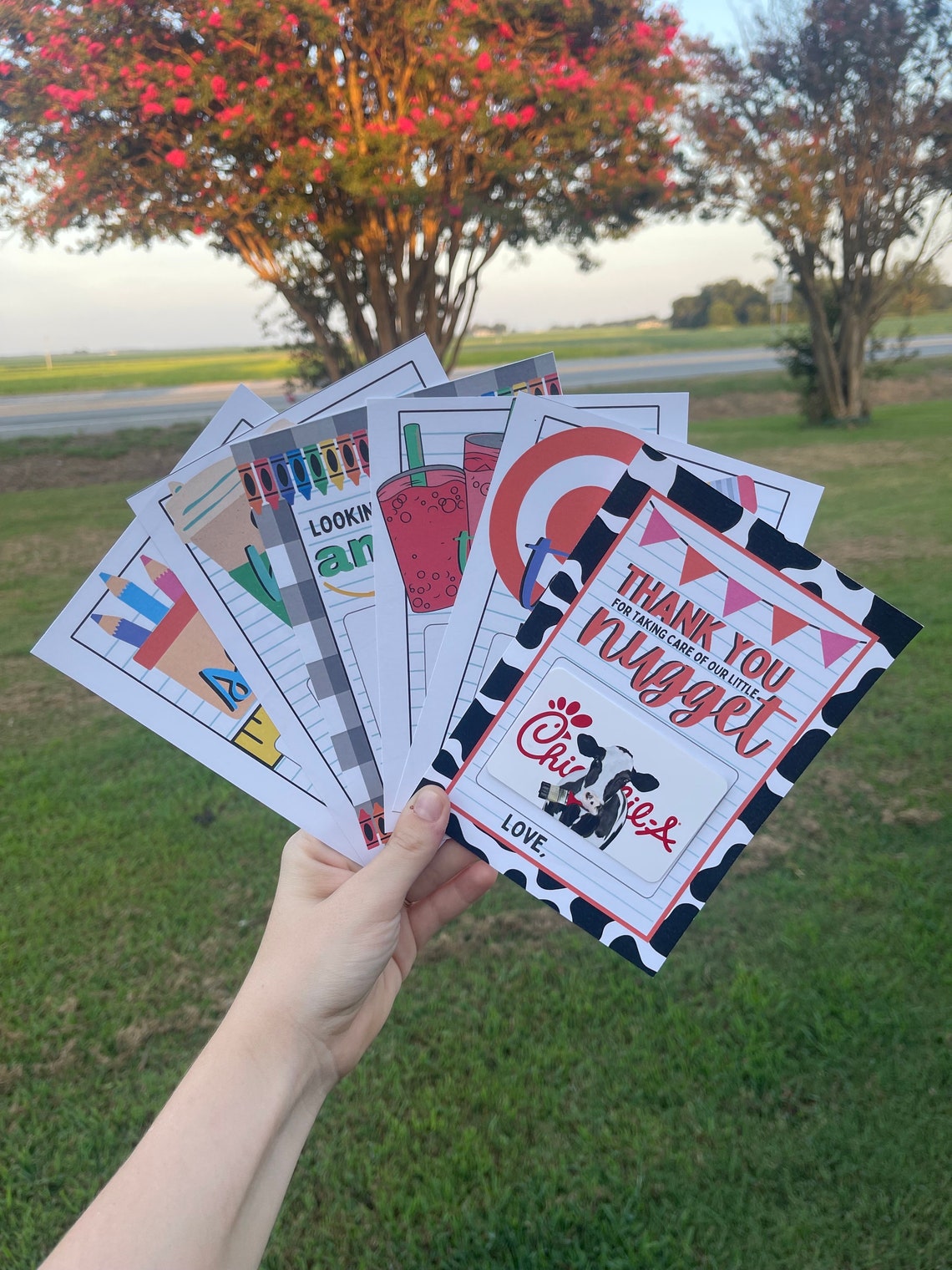 First Day of School, Gift Card Holder, Teacher Gift, Chickfila Card ...