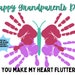 Grandparents Day Handprints, DIY Gift for Grandma, Butterfly, You Make ...