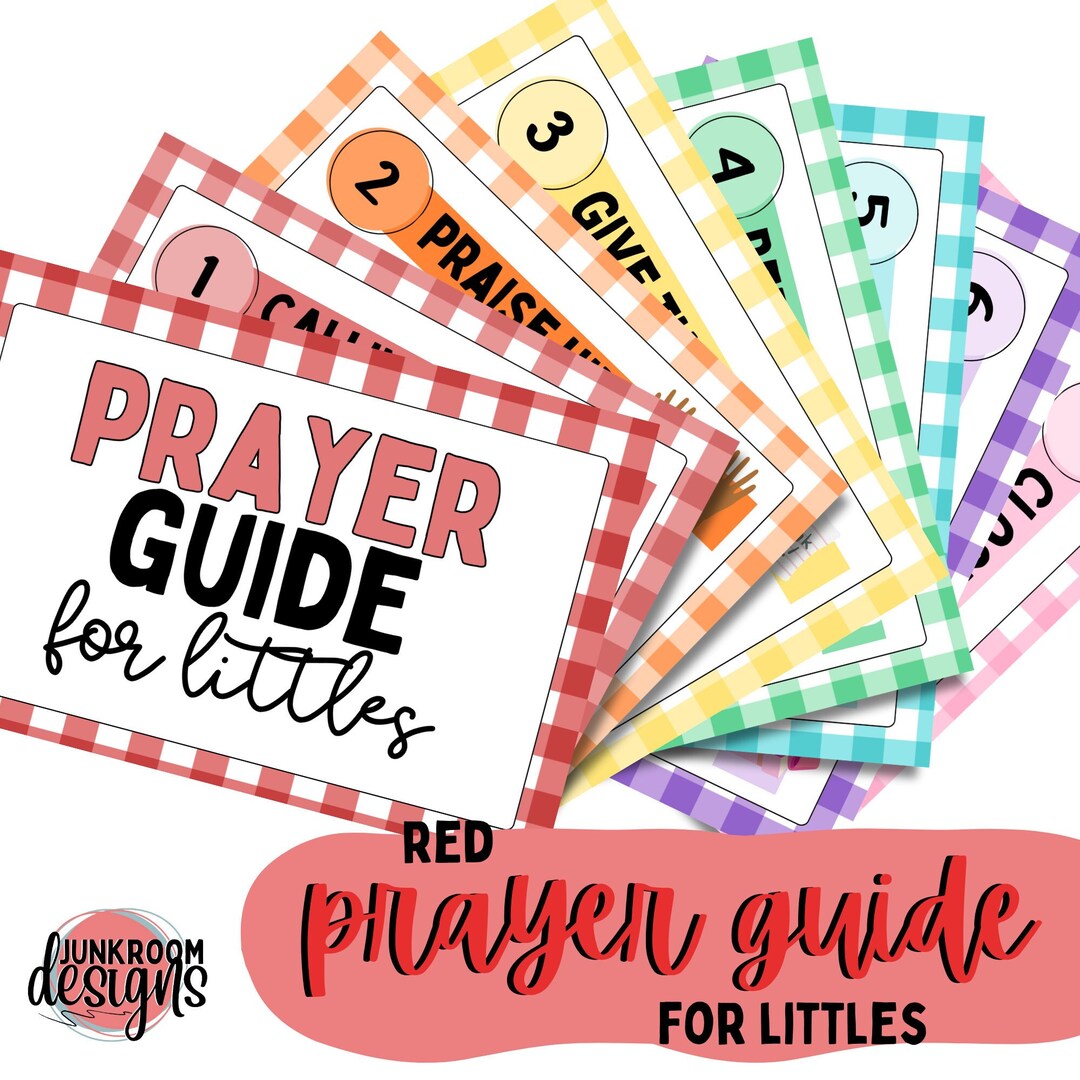 Kid's Devotional Prayer Cards, Prayer Guide for Littles, Learn to Pray ...
