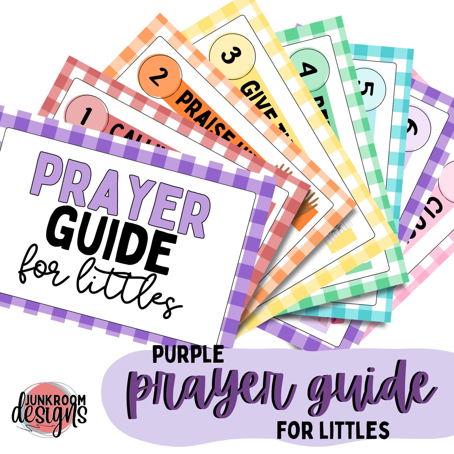Kid's Devotional Prayer Cards, Prayer Guide for Littles, Learn to Pray ...