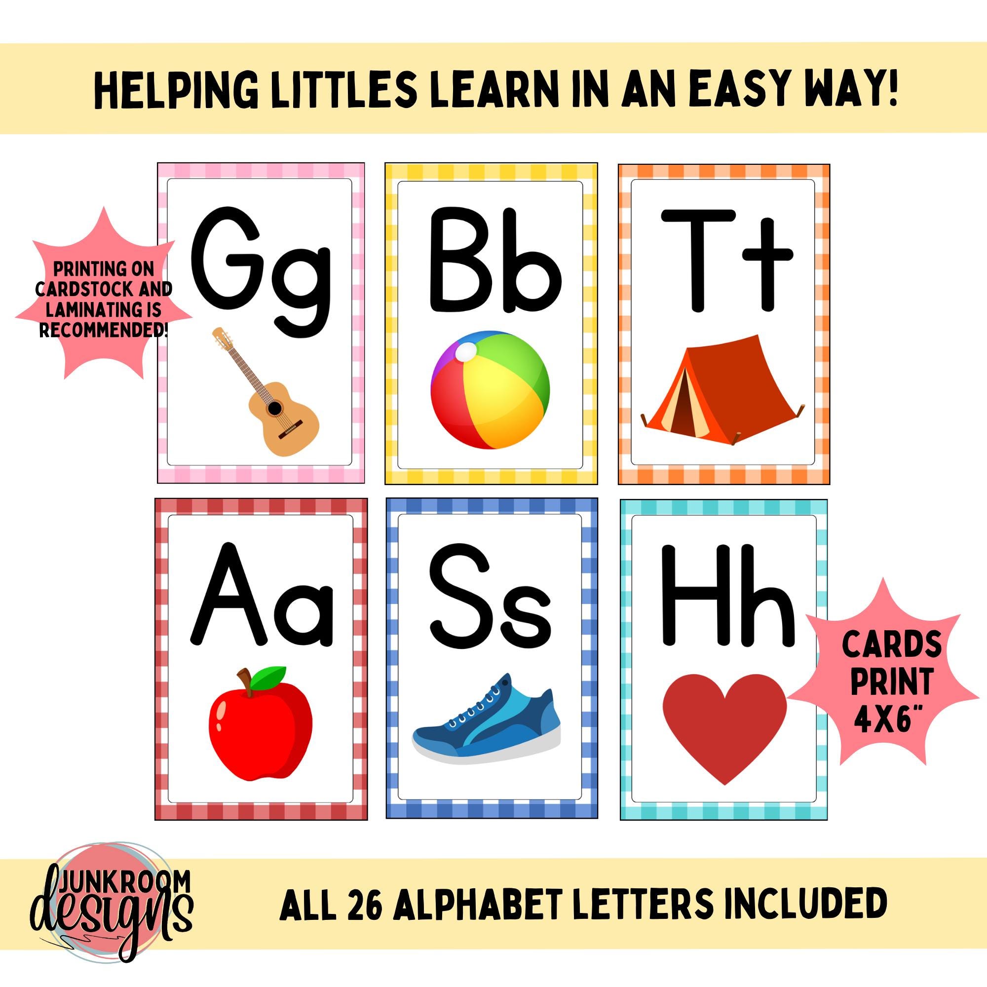 DIGITAL Letters Flashcards, Flashcards for Kids, Homeschooling ...