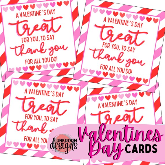 Valentine Thank You Cards Printable