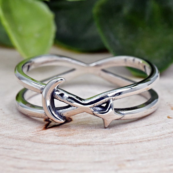 Cross X Shape Ring - Etsy