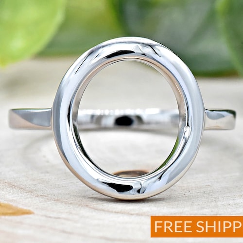 Karma Ring Open Circle O Ring Open Circle Ring Silver 925 - Etsy