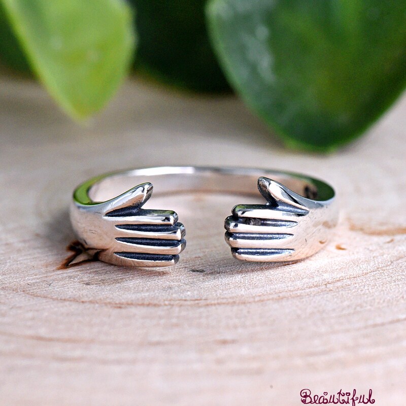 Hug Ring Sterling Silver - Etsy