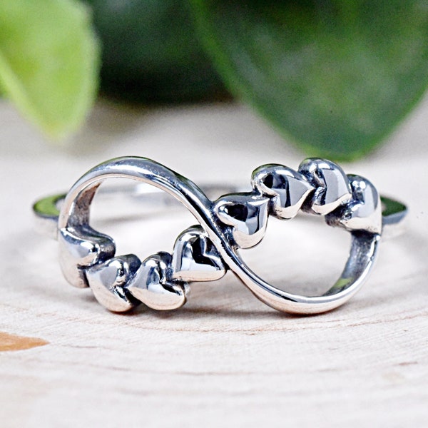 Silver Infinity Ring - Etsy