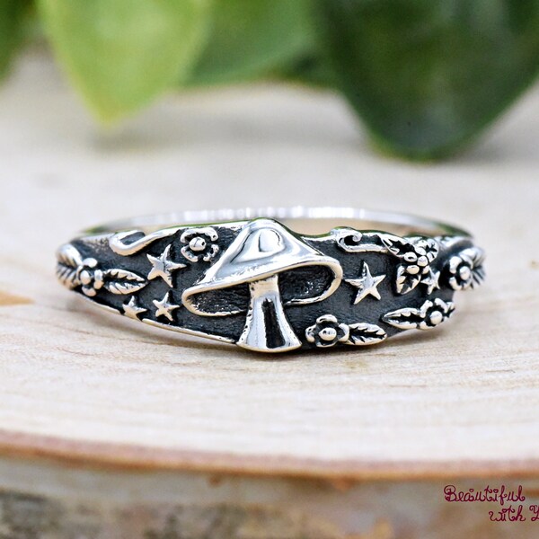 Mushroom Ring - Etsy