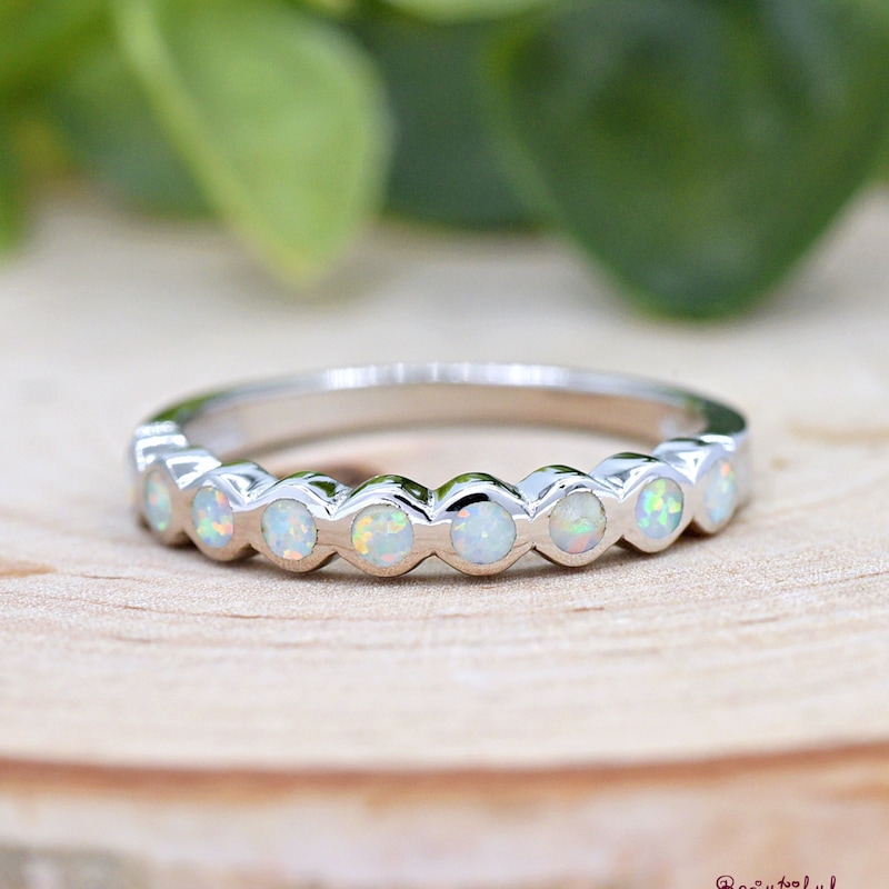 Silver Opal Ring - Etsy