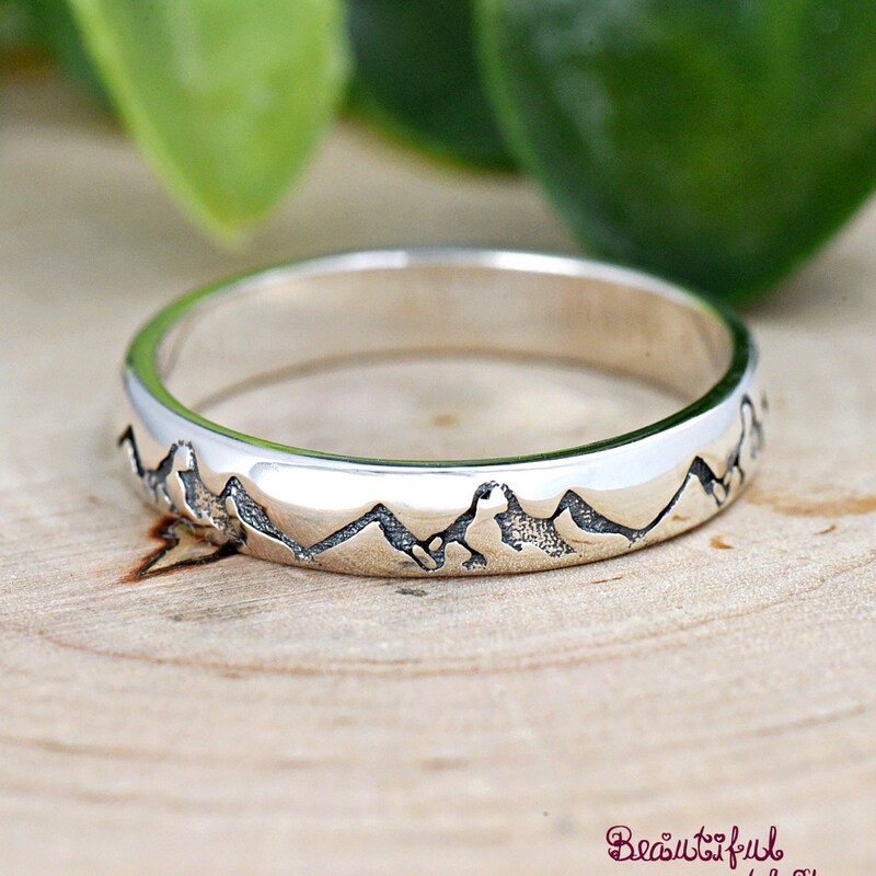 Mountain Range Ring - Etsy