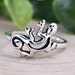 Reptiles Gecko Lizard Ring, Sideways Dainty Cute Lizard Silver Ring ...