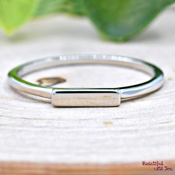 Bar Ring - Etsy