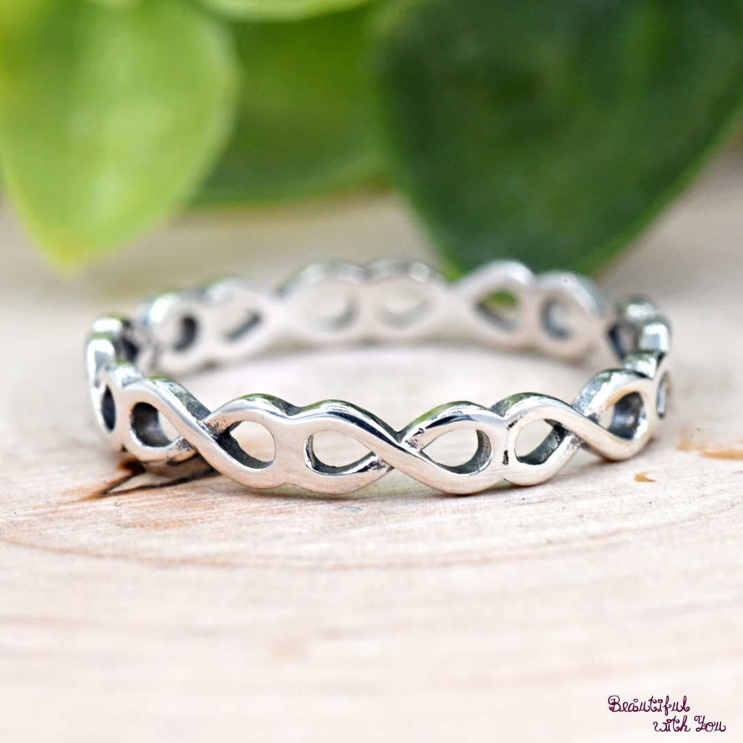 Minimalist Infinity Eternity Band, Infinity Eternity Thumb Ring ...