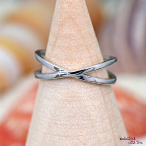 Wire Style Criss Cross Toe Ring Silver, Sterling Silver Toe Ring, Open ...
