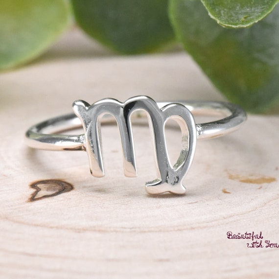 Zodiac Sign Ring, Virgo Ring, Star Signs Ring, Birth Date Zodiac Sign Ring, Virgo Ring, Star Signs Ring, Birth Date